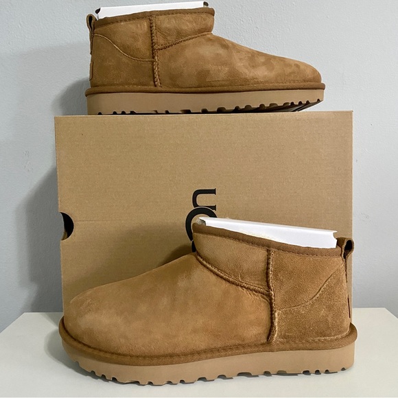 UGG | Shoes | Ugg Classic Ultra Mini Womens Chestnut Boots | Poshmark
